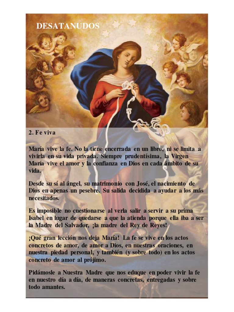 Virtudes de Maria | PDF | María, madre de Jesús | Amor