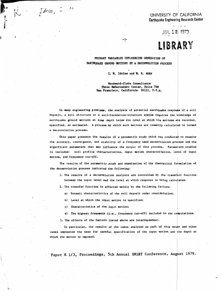 Deconvolution Idriss Akky79 | PDF