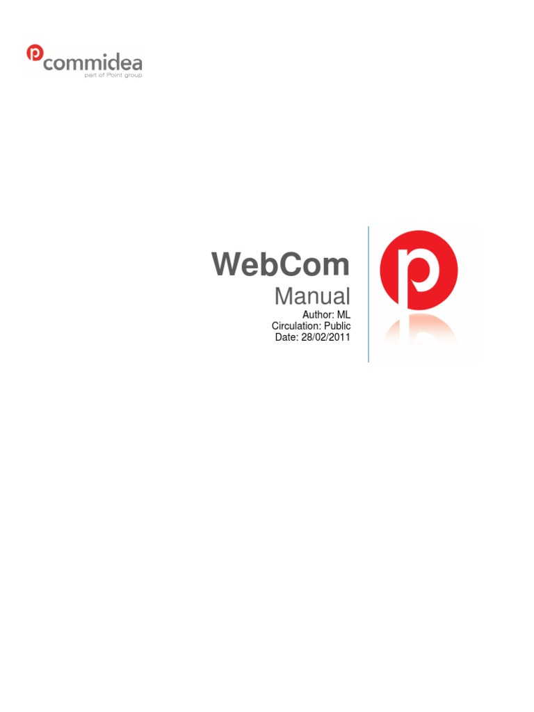 WebCom Manual V4.10 - February 2011 | PDF | Superuser | Port (Computer Networking)