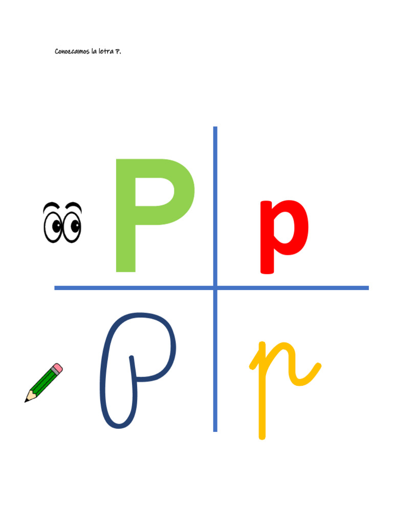 Conozcamos La Letra P | PDF