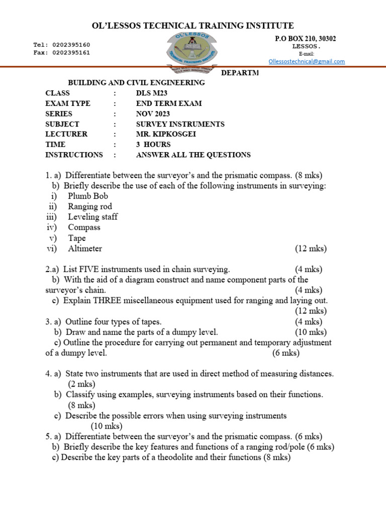 Survey Instruments DLS M23 | PDF