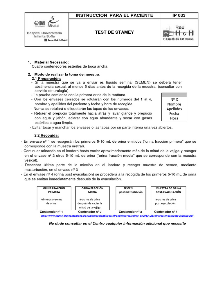 ip-033_test_de_stamey | Descargar gratis PDF | Eyaculación | Semen