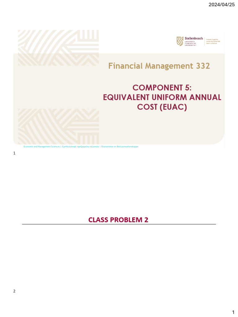 2024 - FM332 - Euac 2 - Solution | Download Free PDF | Prices | Economics