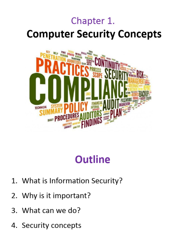 Bai 7 - Computer Security Concepts | PDF | Information Security | Computer Security