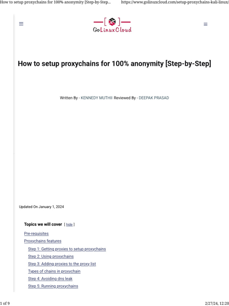 Setting Proxy | Download Free PDF | Proxy Server | Computing
