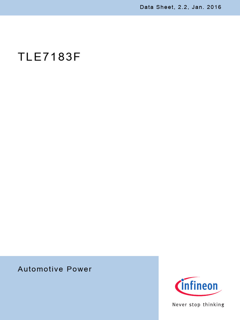 TLE7183F | Download Free PDF | Electrostatic Discharge | Electrical ...