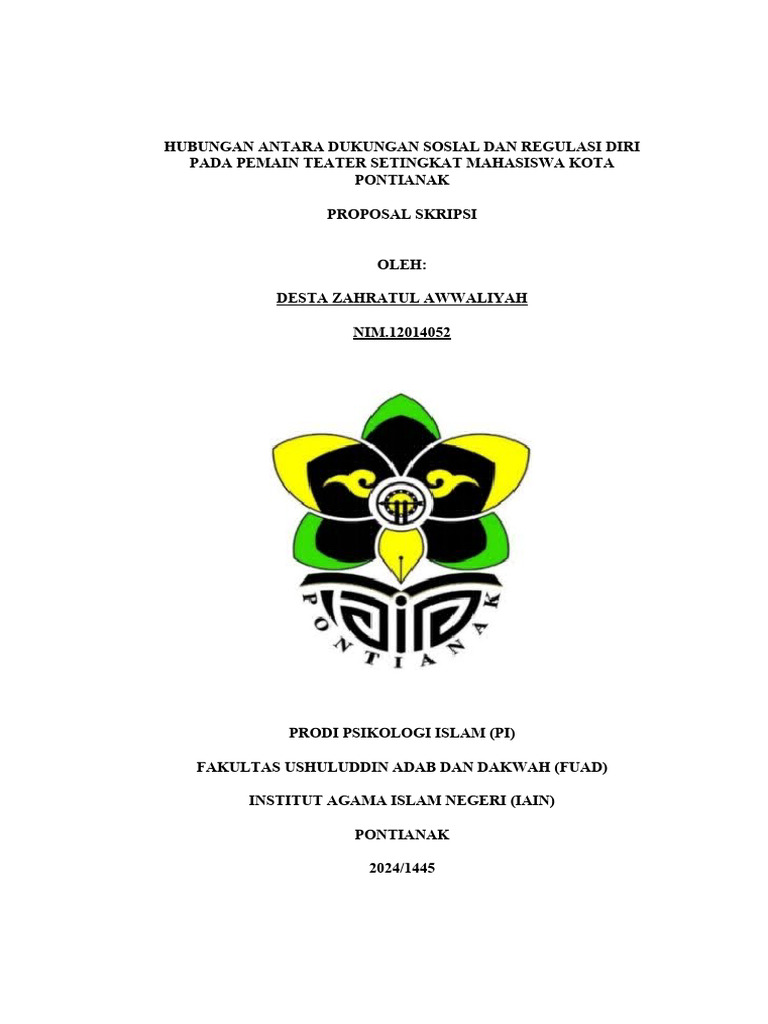 PROPOSAL Bab 123 Dedes | PDF | Pengembangan Diri | Sains & Matematika