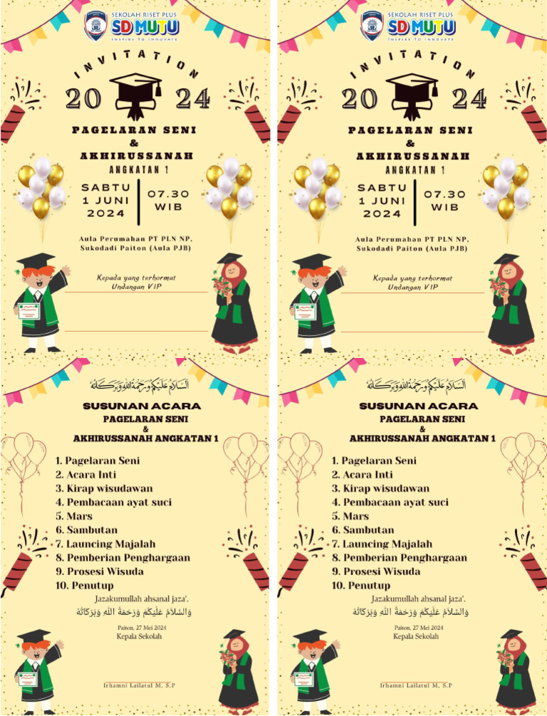 Undangan WISUDA | PDF