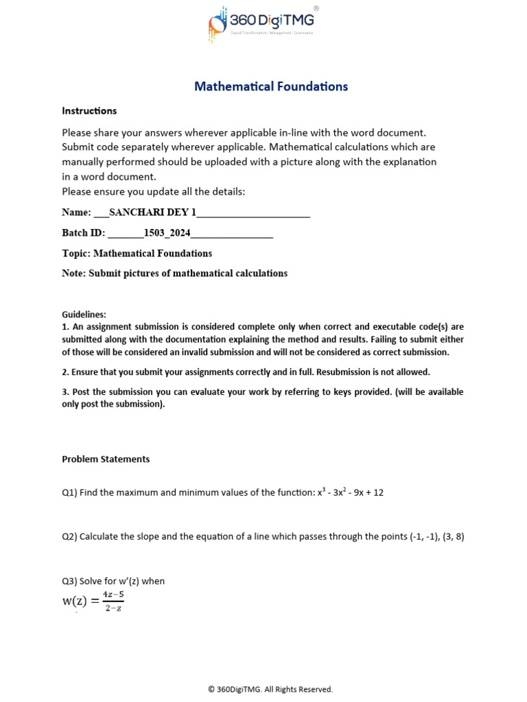 3.mathematical Foundations | PDF | Mathematics | Applied Mathematics