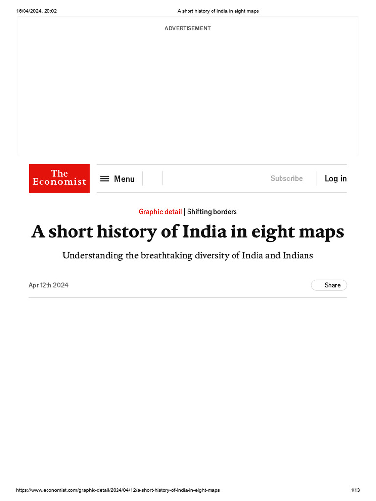 A Short History of India in Eight Maps | Download Free PDF | South Asia