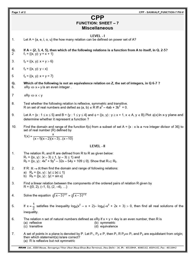 FUN-1-7 | PDF | Circle | Function (Mathematics)