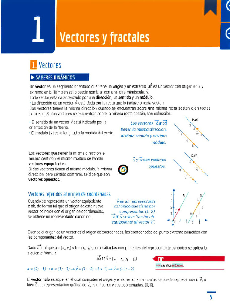Unidad 1 - Vectores | Descargar gratis PDF | Vector Euclidiano | Línea (geometría)