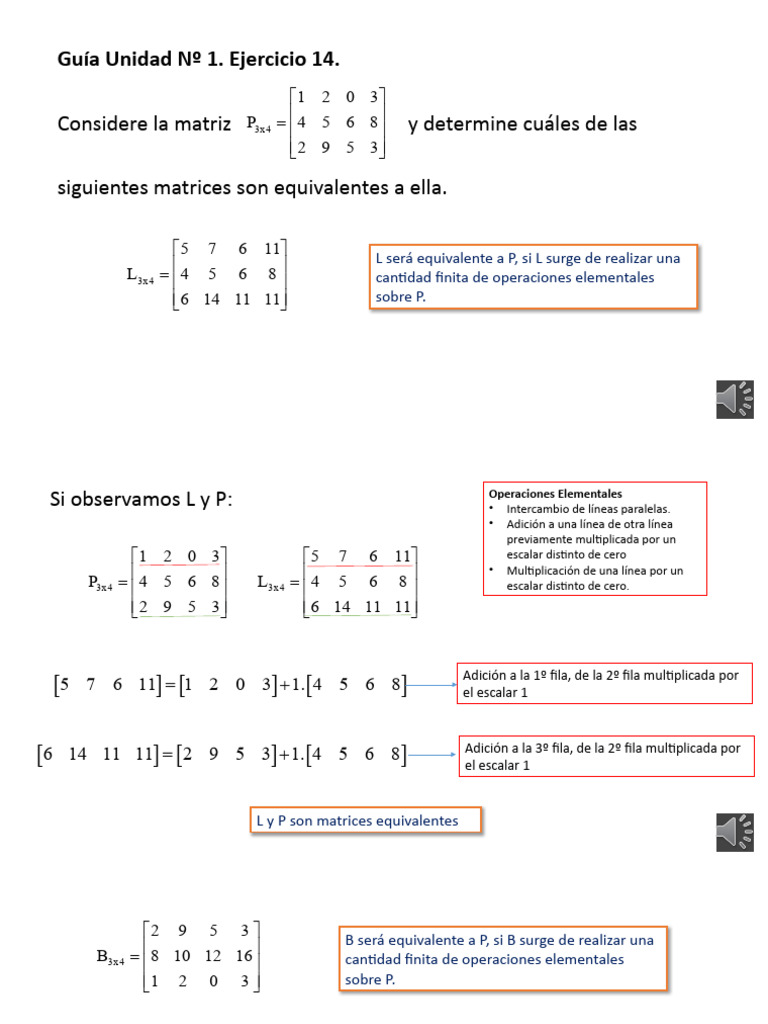 u1 Matrices Equivalentes | Descargar gratis PDF | Matriz (Matemáticas ...