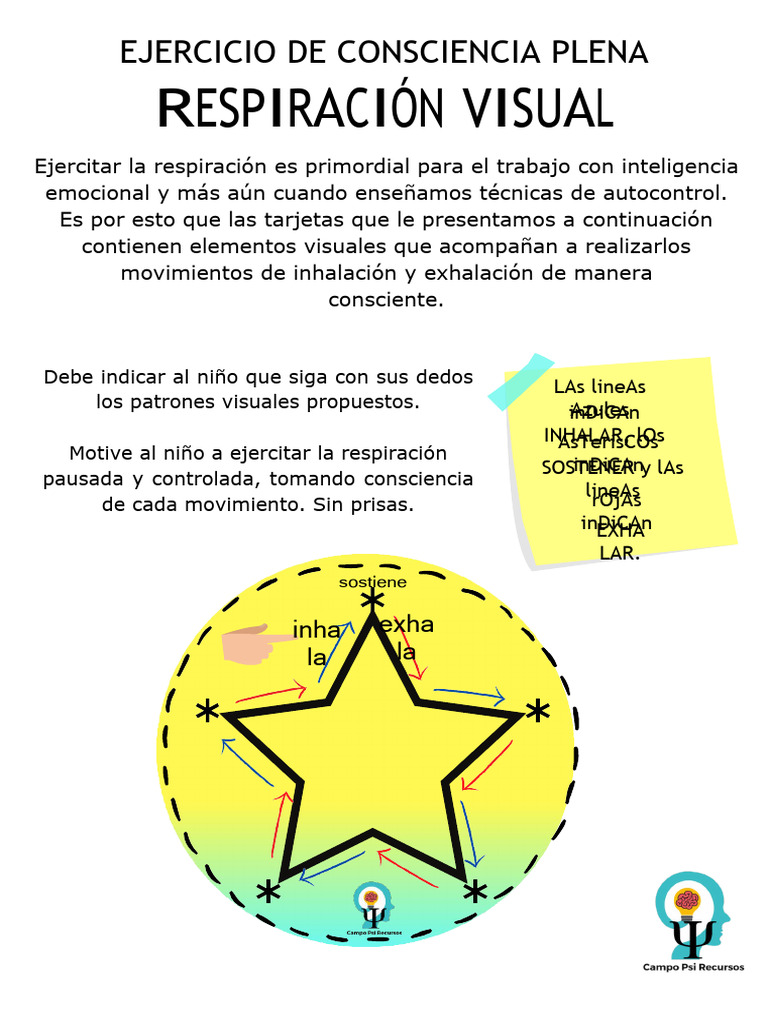Estrategias de calma - Respiracion visual | PDF