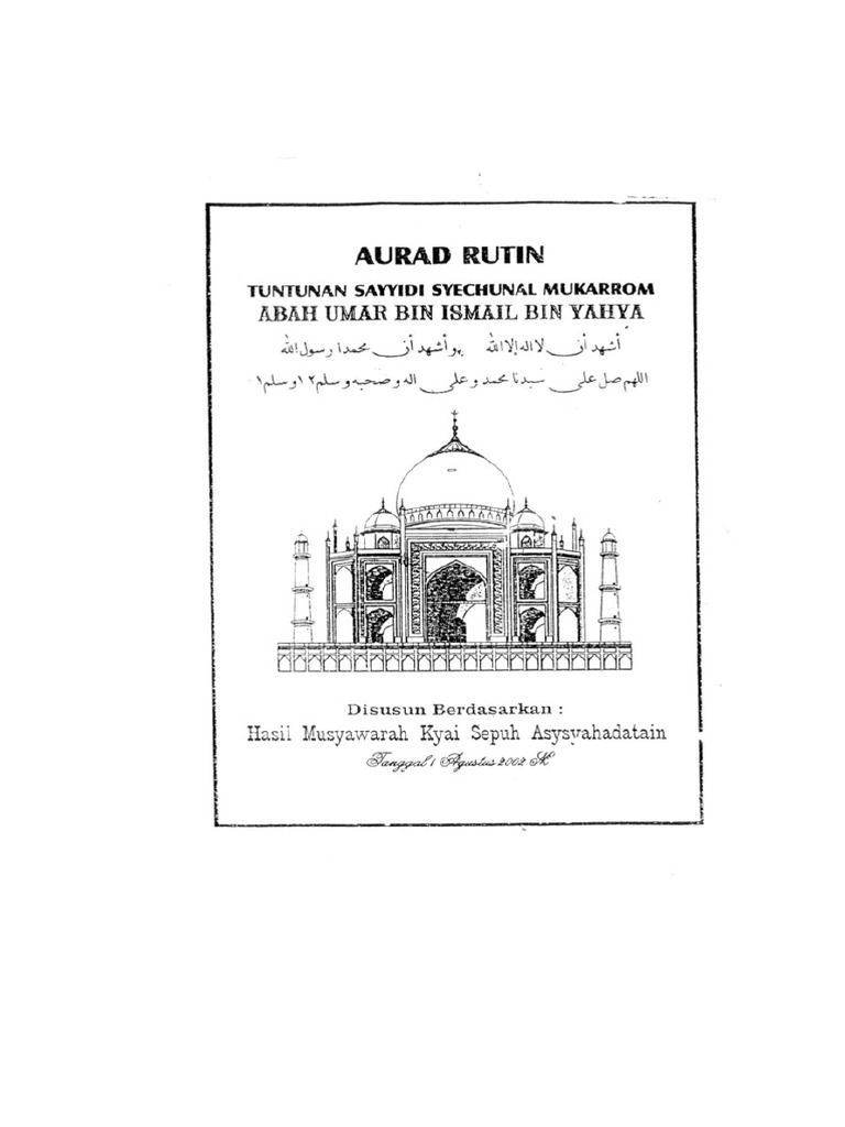 Aurad Asy Syahadatain Abah Umar Pdf