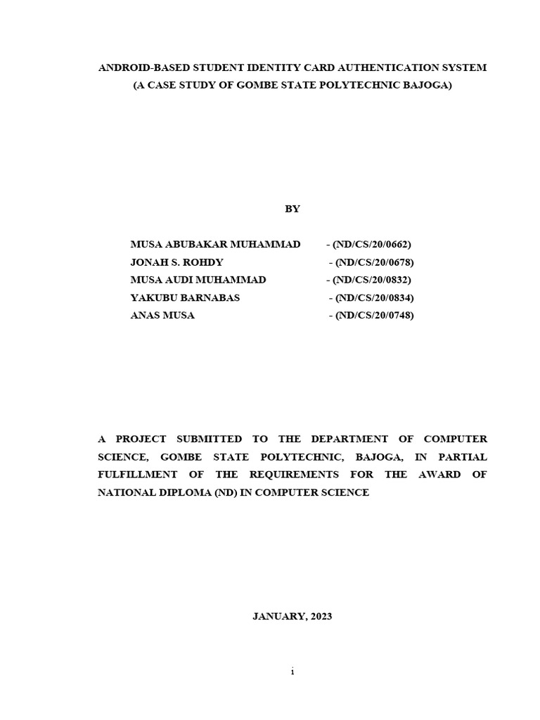 Android-Based Student Identity Card Authentication System | PDF | Qr ...