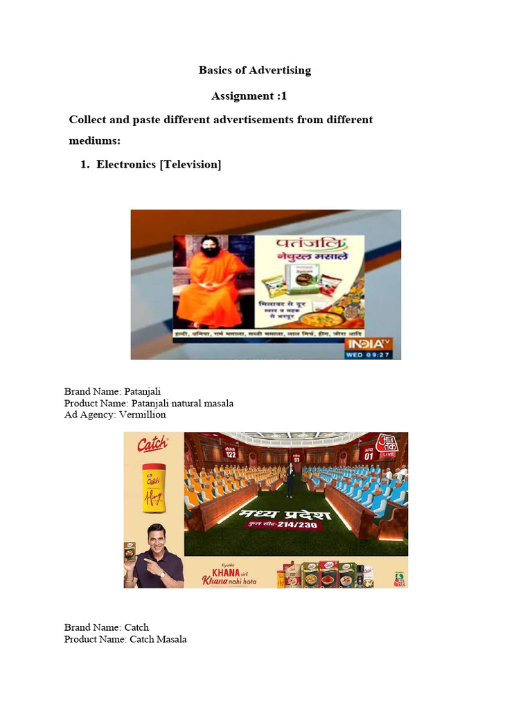 Advertising Mediums & Examples | PDF