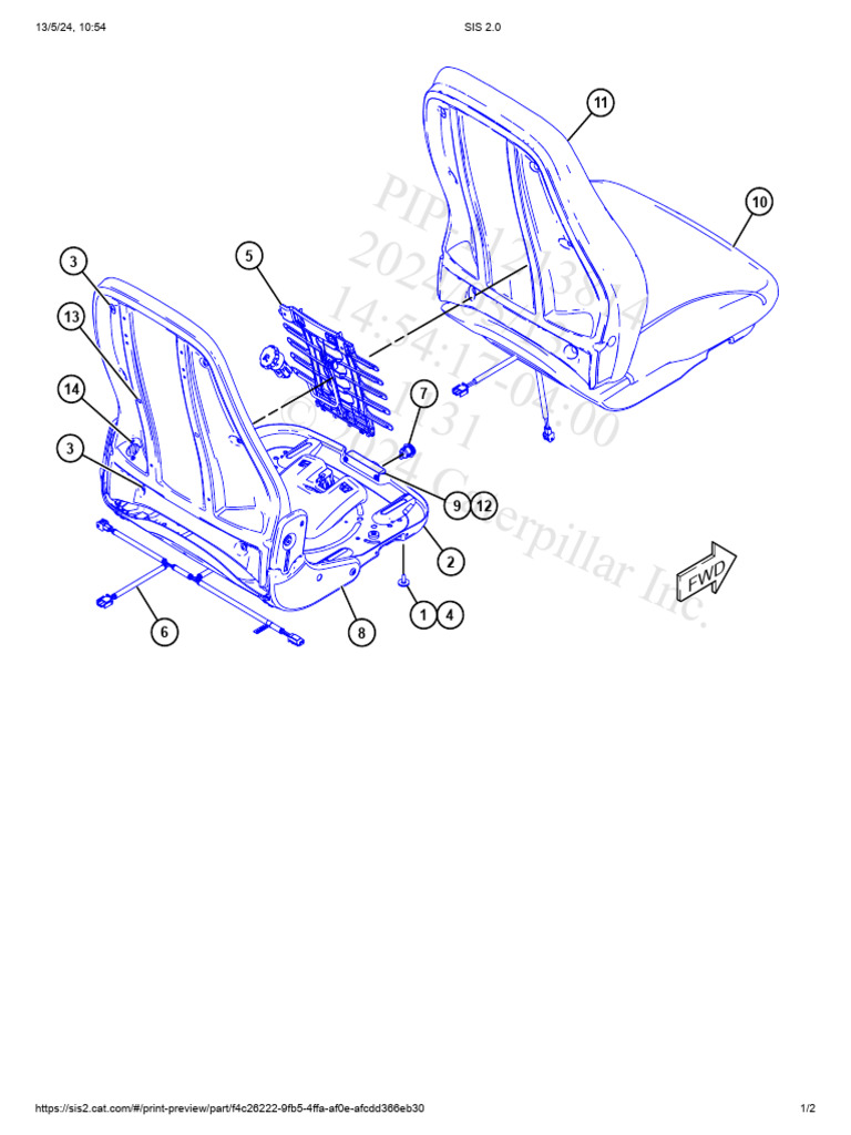 SIS 2.0 Despiece asiento KTS 2 | PDF