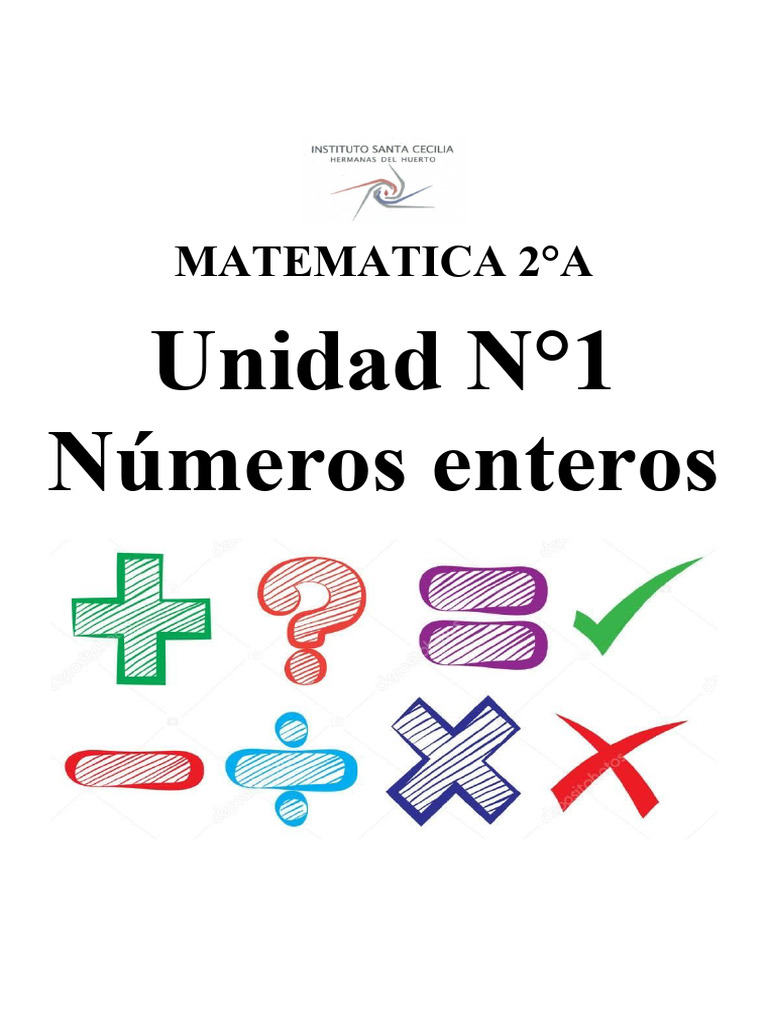 Unidad N°1. Numeros Enteros. (2) - 080544 | PDF