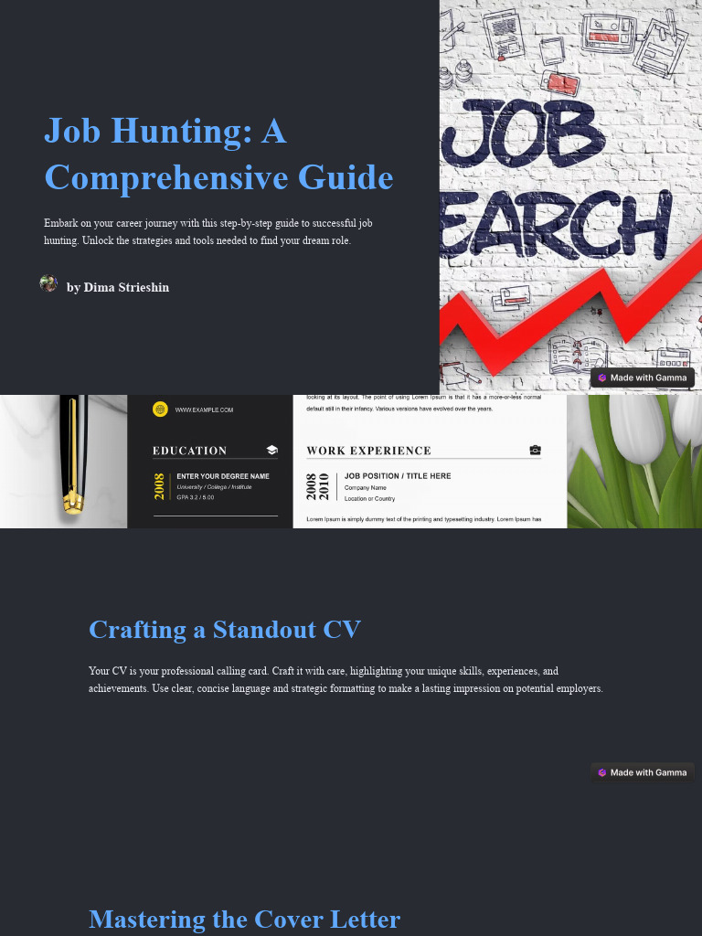 Job-Hunting-A-Comprehensive-Guide | PDF | Mindset | Negotiation