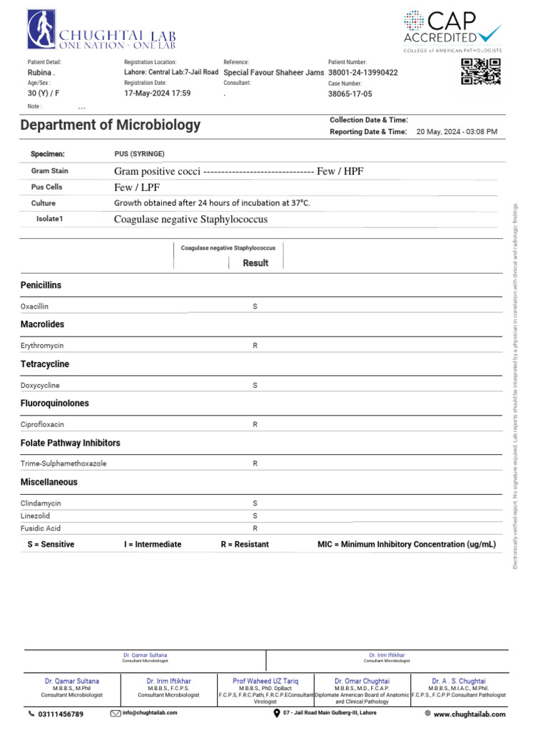 FSC Result Card | PDF | Microbiology | Antibiotics