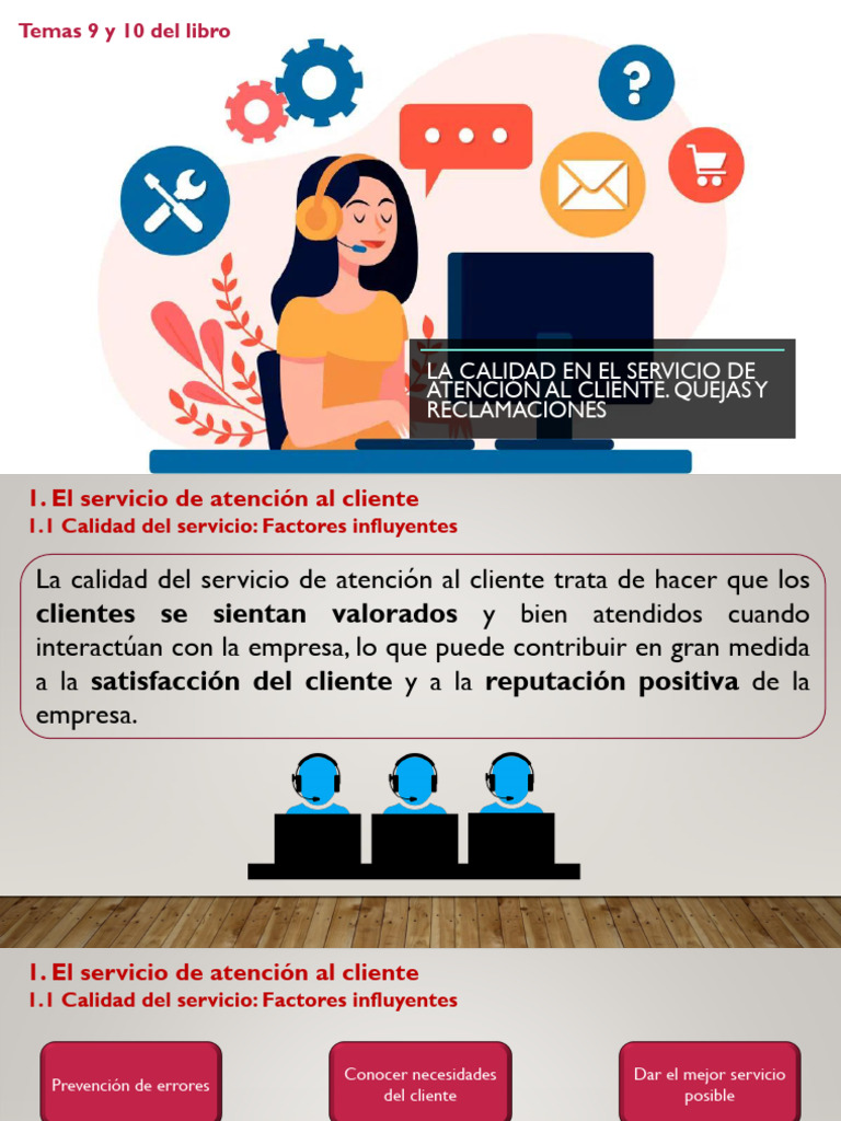 Calidad y Gestión de Atención al Cliente | PDF | Calidad (comercial ...