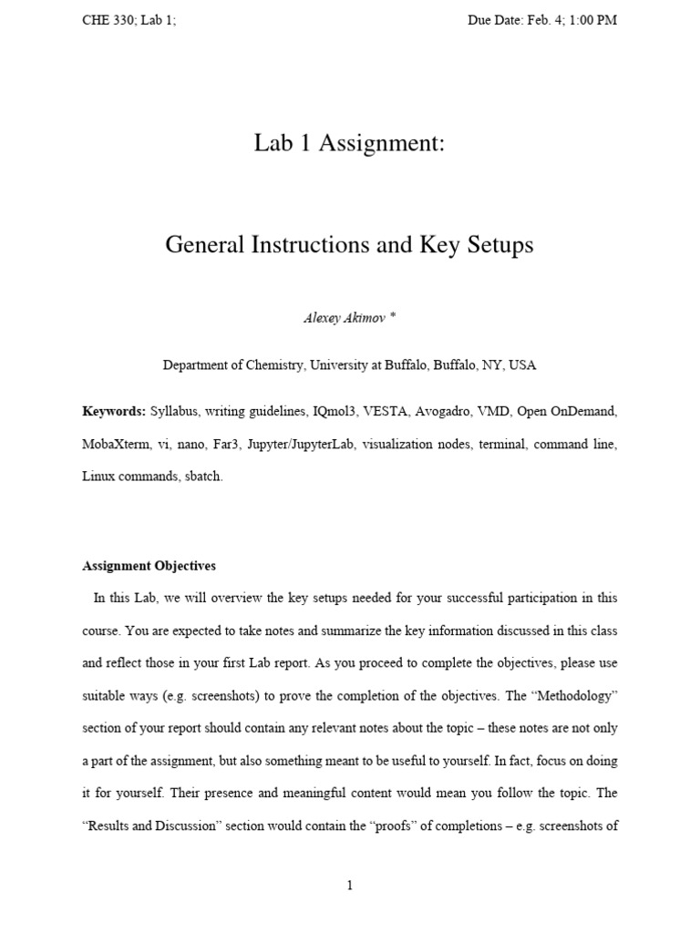Lab1 Assignment | PDF | Linux | Computing