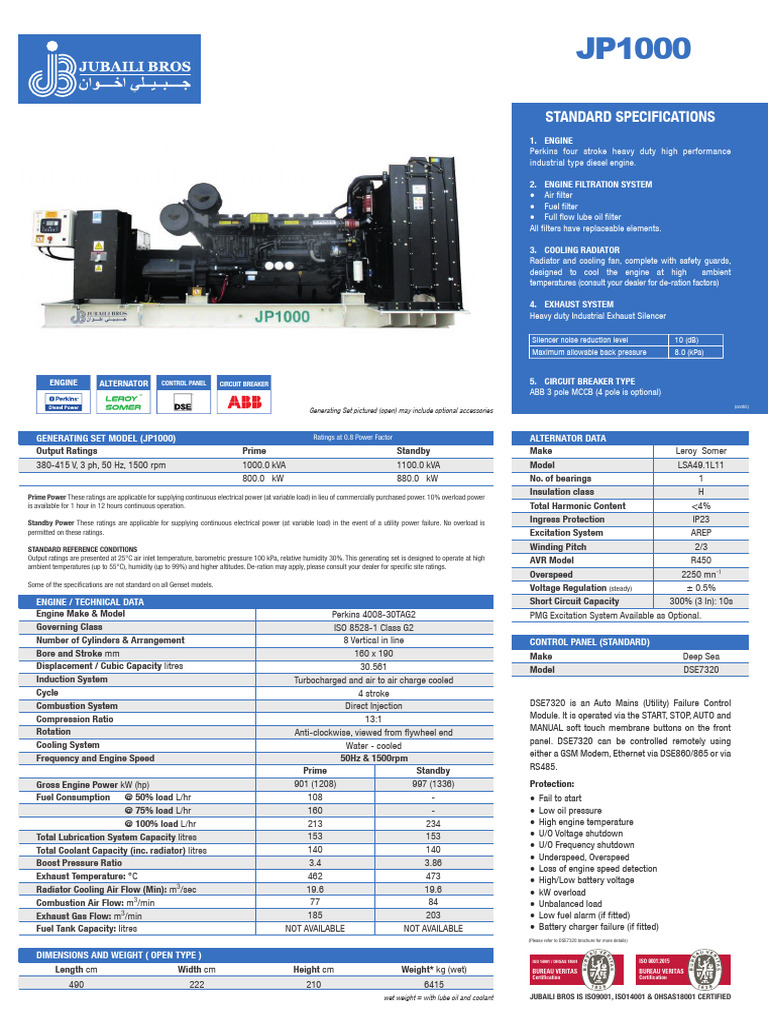 JP1000 | Download Free PDF | Engines | Diesel Engine