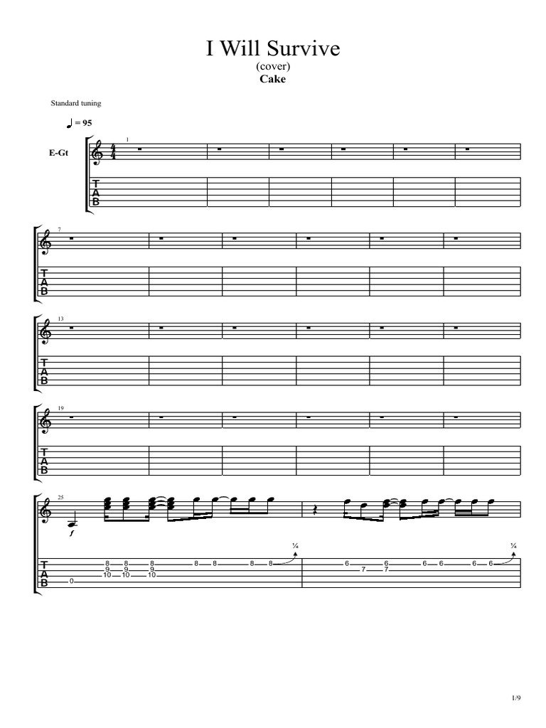 I Will Survive - Cake Chords | PDF | Échecs | Ouverture (échecs)