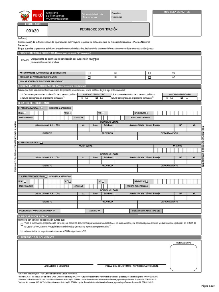 Certificado de Bonificacion | PDF | Documento de identidad | Gobierno y ...