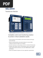 1 Data Sheet Sel-2414 | PDF | Transformer | Scada