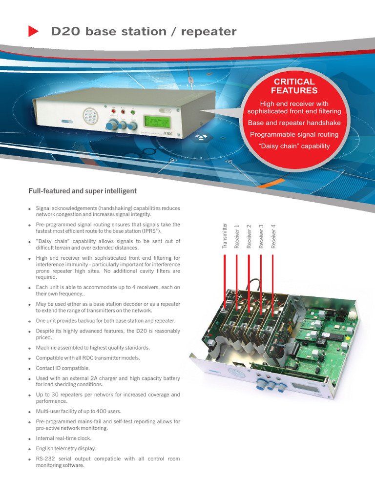 D20 Base Station Repeater | PDF | Computer Network | Network Topology