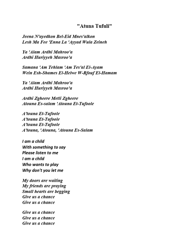 Atuna Tufuli | PDF