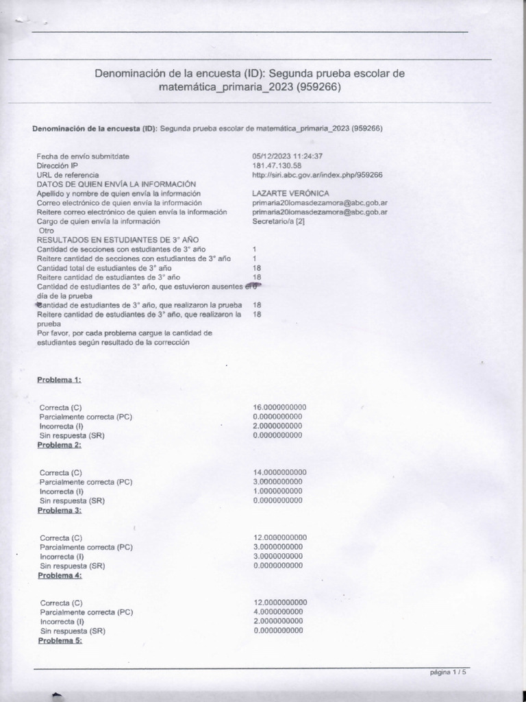 Carga Pruebas Escolares Mate | PDF