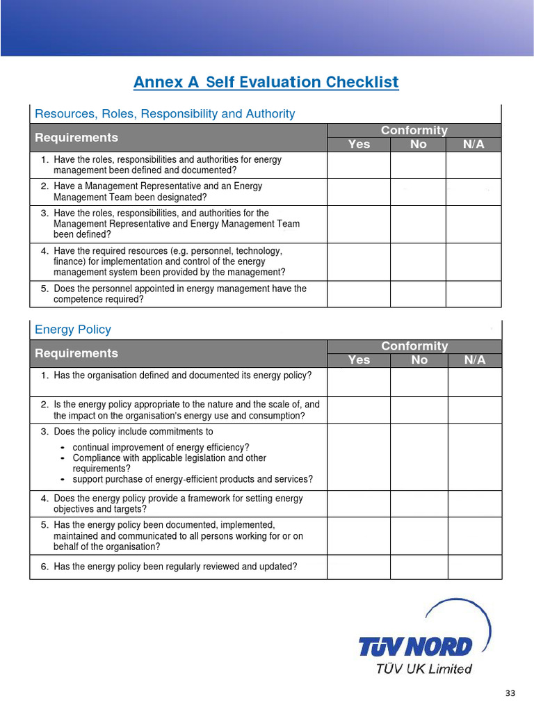 Energy audit check list | Download Free PDF | Audit | Internal Audit