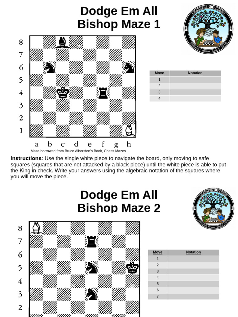 Dodge Em All Mazes | Download Free PDF | Chess | Abstract Strategy Games