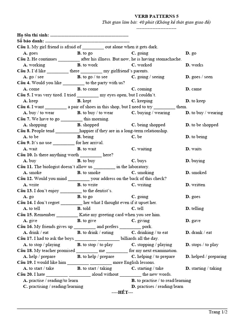 VERB PATTERNS 5 482cef 27 05 2024 | PDF