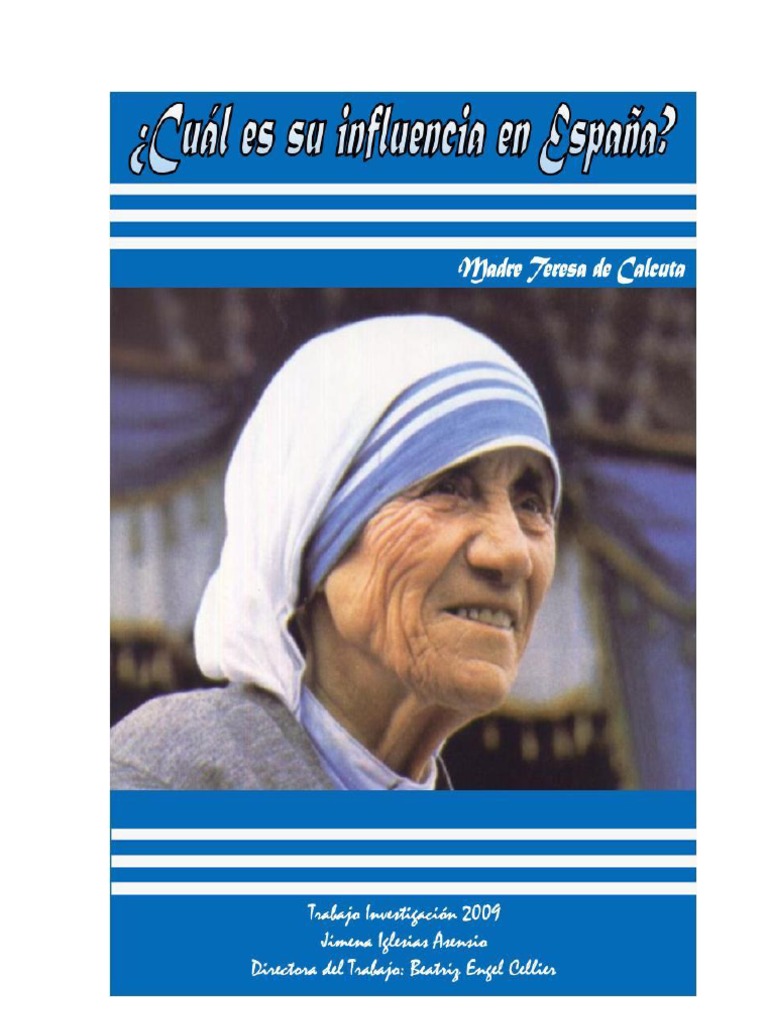 Trabajo Teresa de Calcuta Final | PDF | Madre Teresa | Sacerdote