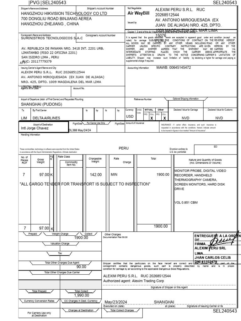 C2403002977 Hawb | PDF | Economies