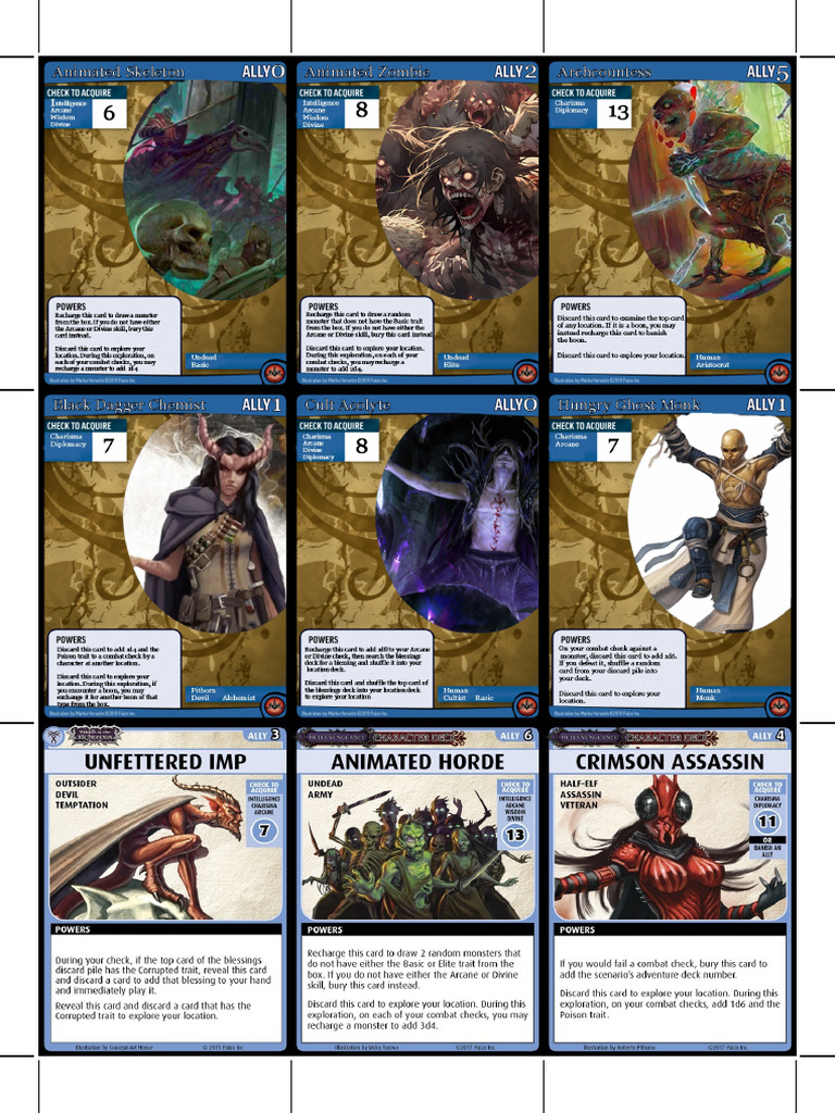 Hell's Vengeance Character Deck 2 | PDF