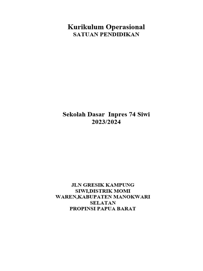 Kosp SD Model 2 | PDF | Karier & Perkembangan