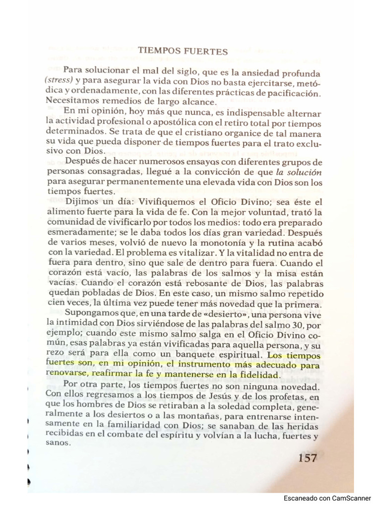 Tiempos fuertes y desierto. Libro Muéstrame tu Rostro | PDF