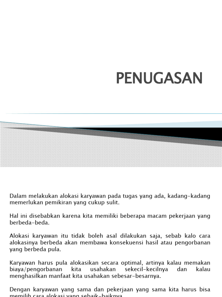 PENUGASAN | PDF
