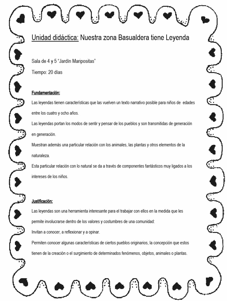 Unidad Didáctica Leyendas | PDF | Aprendizaje