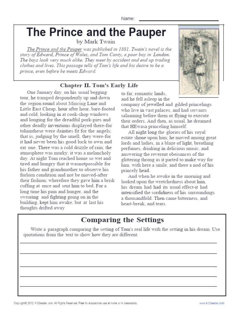 The Prince and The Pauper | PDF | The Prince And The Pauper