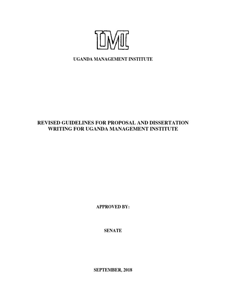 Revised Guidelines For UMI Research Proposal and Dissertation Writting | PDF | Hypothesis ...