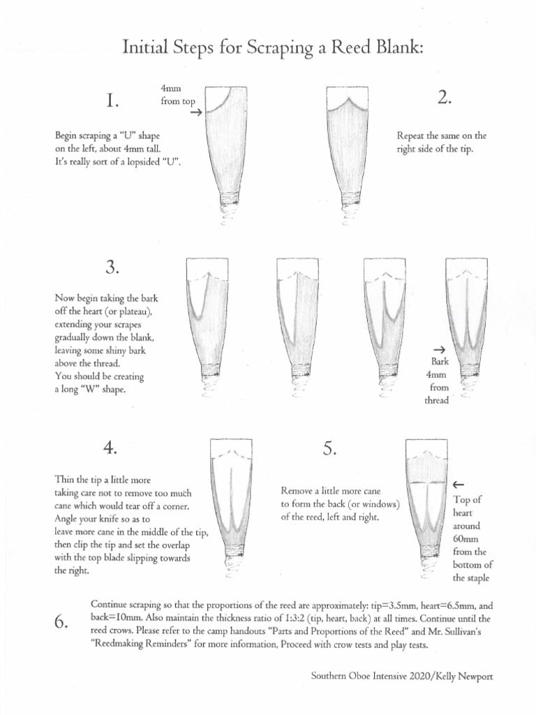 Reed Blank Scraping Techniques Guide | PDF