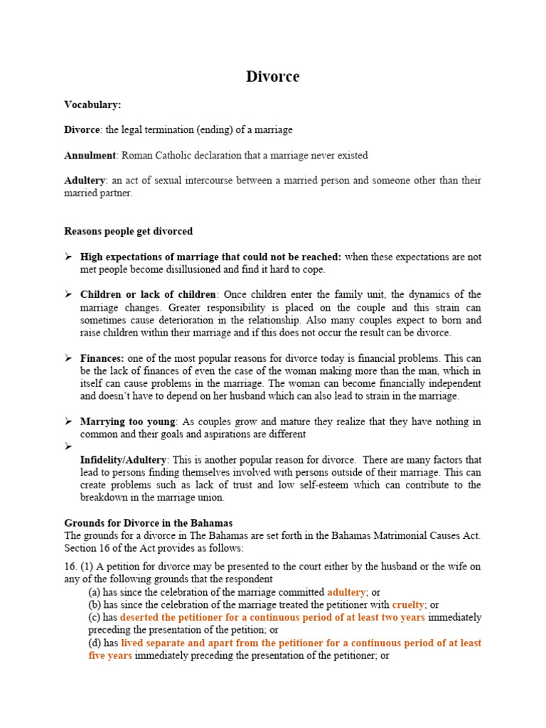 Divorce | PDF | Marriage | Annulment