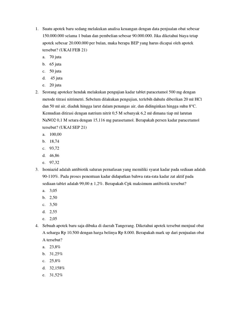 Latihan Soal Hitungan 3 | PDF