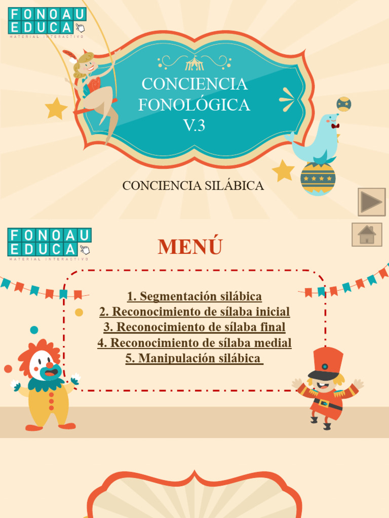 Conciencia Fonológica - Silábica V.3 | PDF | Sílaba | Escritura